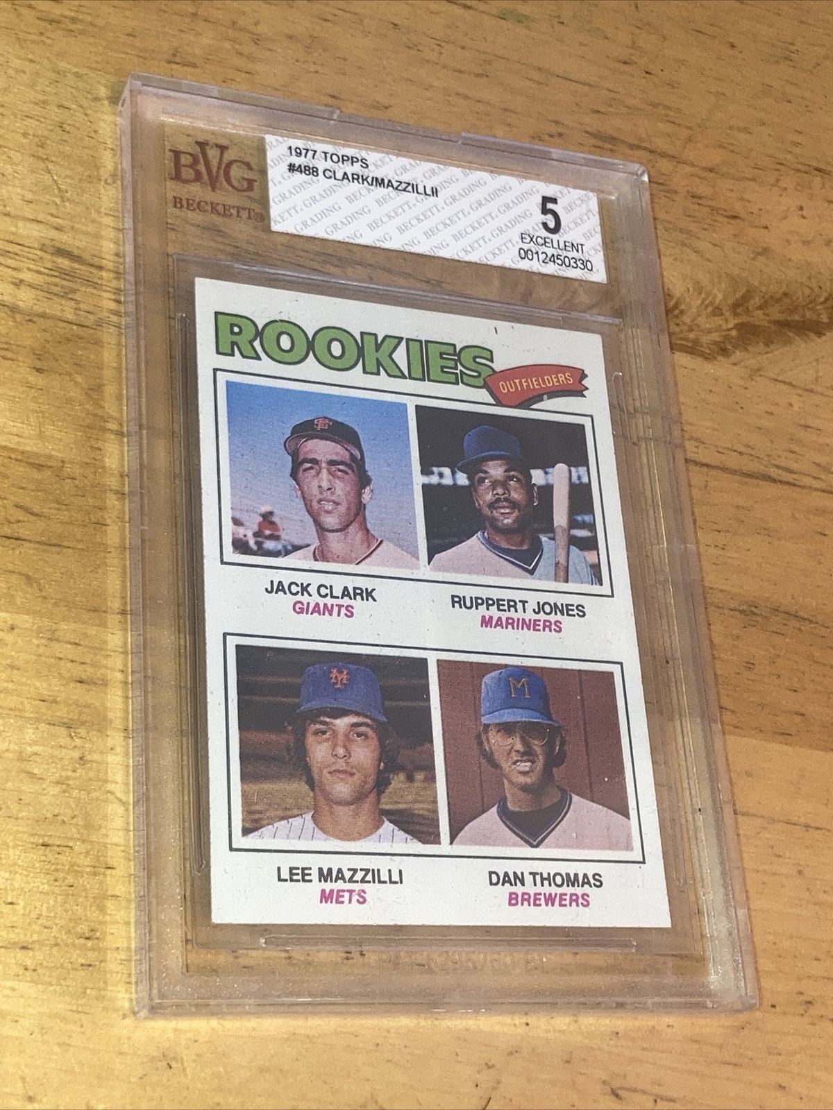 1977 Topps - Rookie Outfielders #488 Lee Mazzilli, Ruppert Jones, Jack ...
