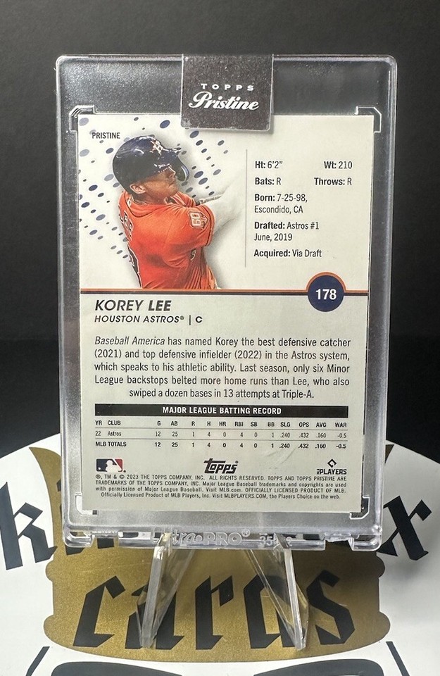 2023 Topps Pristine Korey Lee RC!! Houston Astros!! See Description! | eBay