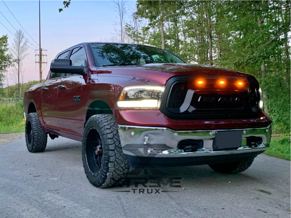 2013-2018 Dodge Ram 1500 Matte Black Rebel Style Grille ...