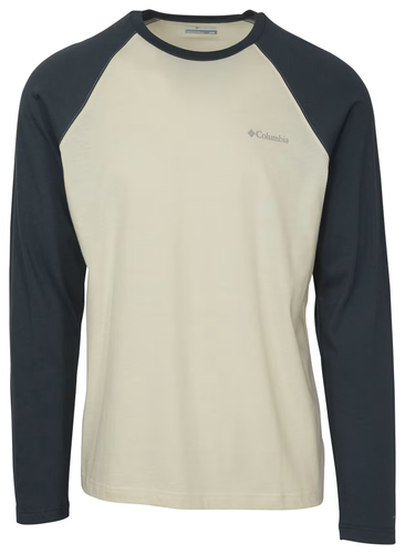 Columbia Men's Thistletown Hills Raglan Long-Sleeve Shirt- Chalk ...