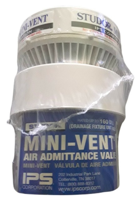 Studor 20341 Mini Vent With PVC Adapter 1 2 Inch or Connection for sale ...