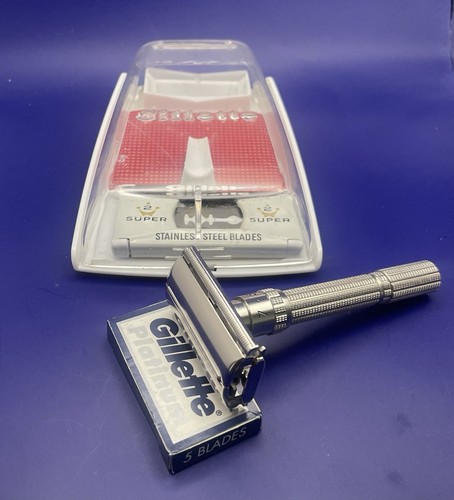 Near Mint Vintage 1966 Gillette Slim Adjustable DE Safety Razor W/case ...