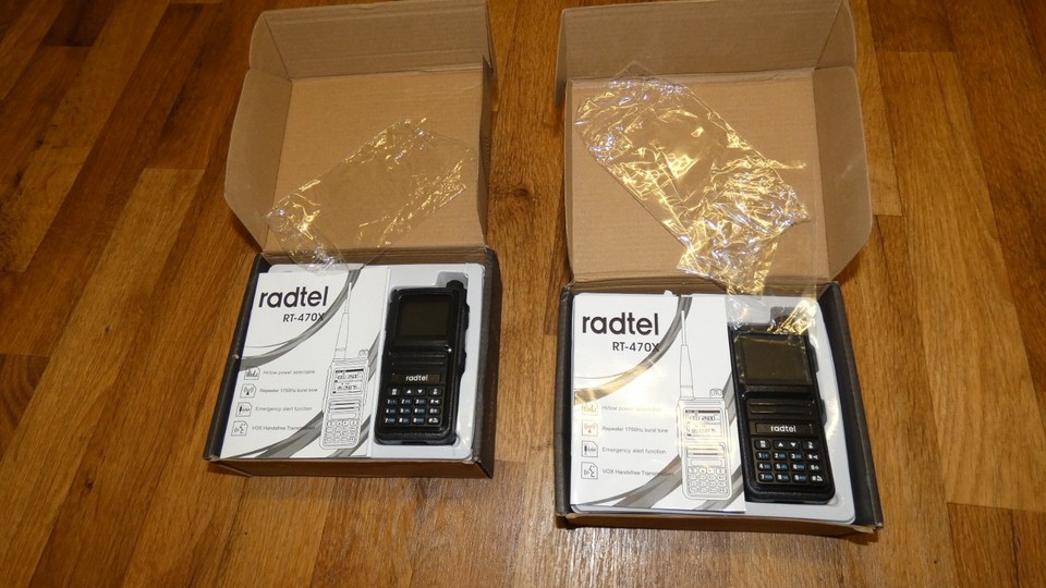 2 Hand-Held RADTEL Radio Transceivers 6 Band Radios | eBay UK