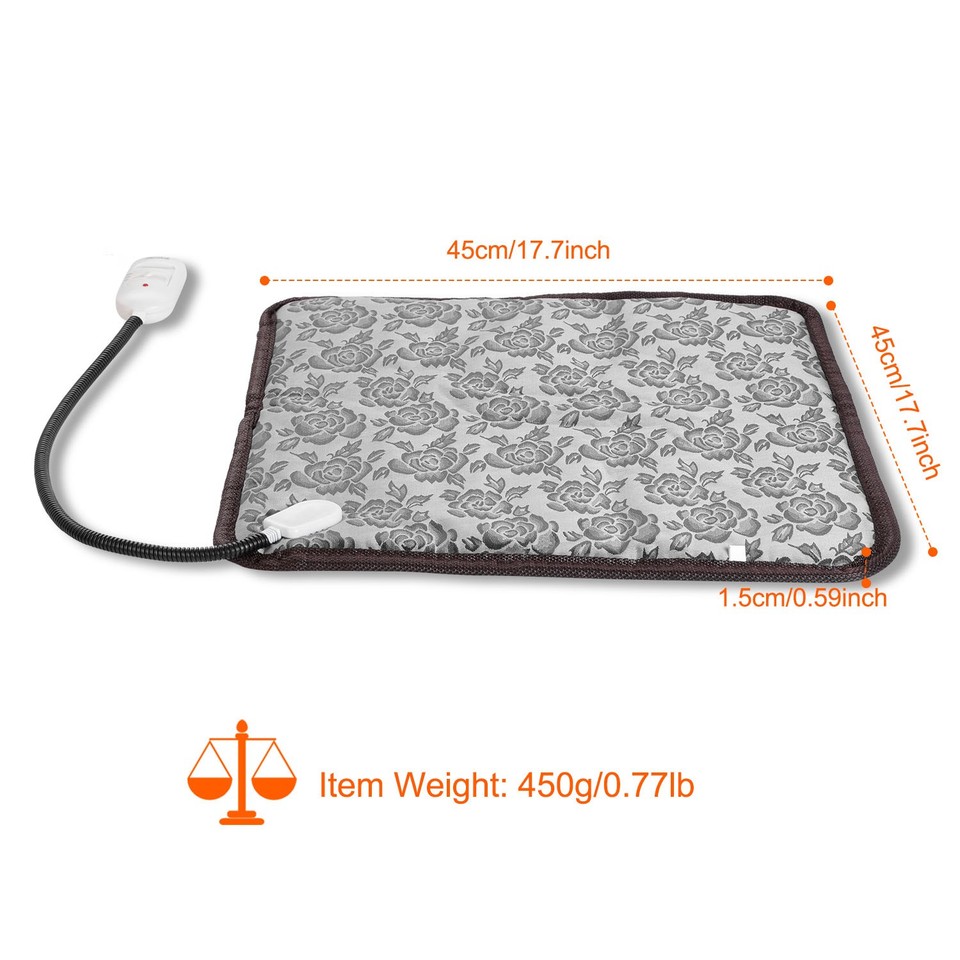Heated Cat Cage Metal House with Waterproof Heating Pad Indoor Winter ...