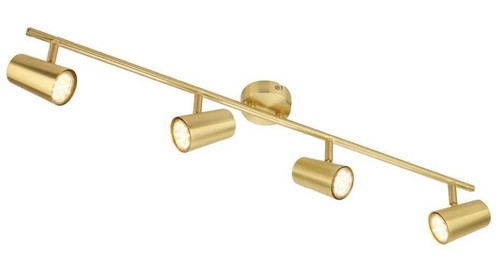 Inlight Harvey Spotlight, 4 Spots, GU10, Satin Brass - INL-31723-SBRS ...