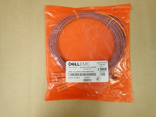 New Dell CBL-MPO12-4LC-OM4-5M MPO/UPC to 4x LC Duplex/UPC Breakout ...