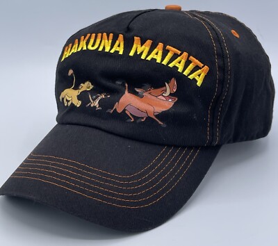 Hakuna Matada Hat Timon & Pumbaa Brown Walt Disney World Parks Size ...