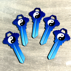 5X-YIN YANG SYMBOL KEYS Uncut NEW House Key Blanks HOUSE SCHLAGE SC-1 ...