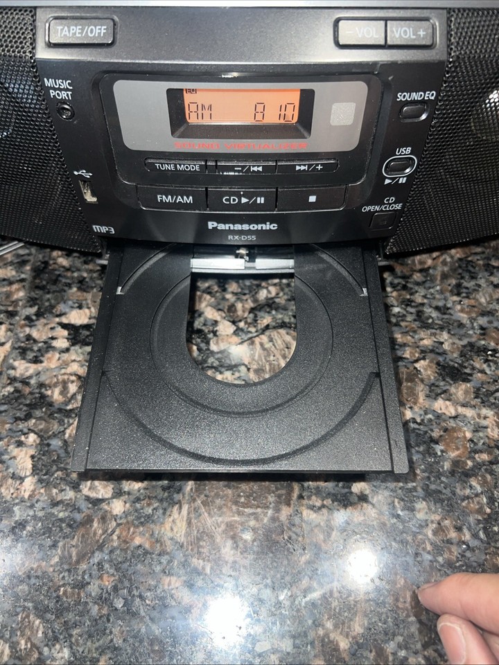 PANASONIC RX-D55 BOOMBOX CD Cassette USB MP3 AM/FM AUX NO REMOTE | eBay