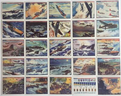 America's Fighting Forces World War II Reprint Card Set 25 Cards 1983 ...