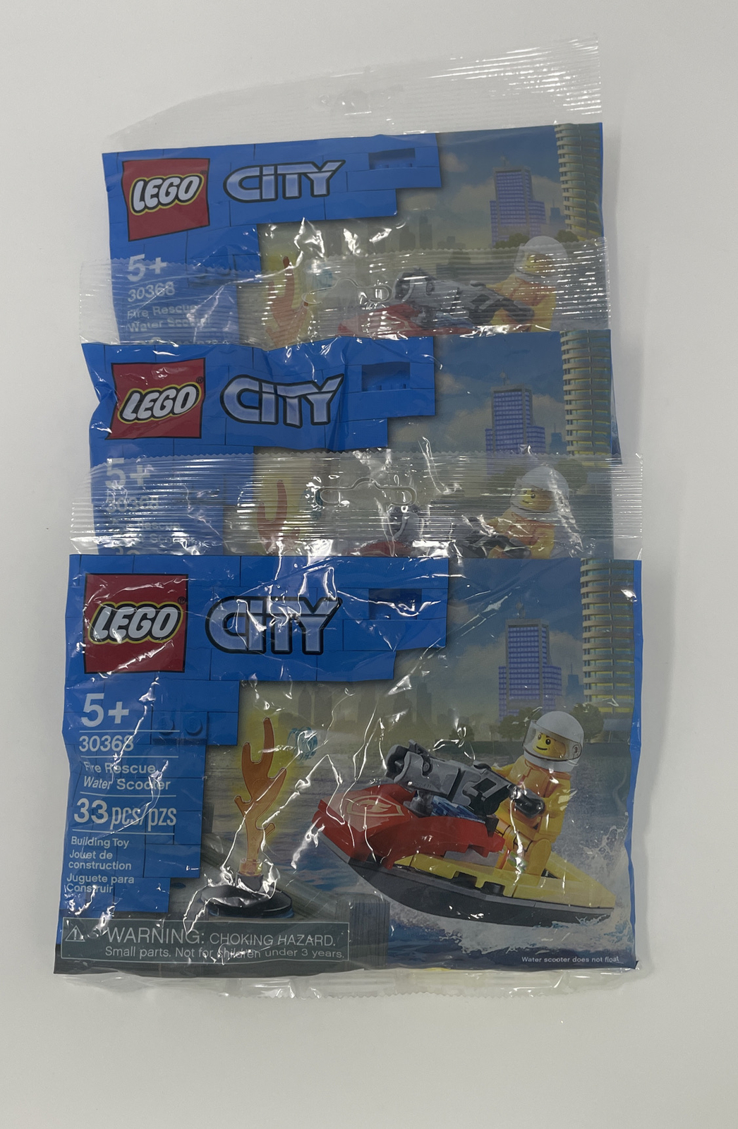 Lot of 3- LEGO Fire Rescue Water Scooter Polybags (30368) NEW ...