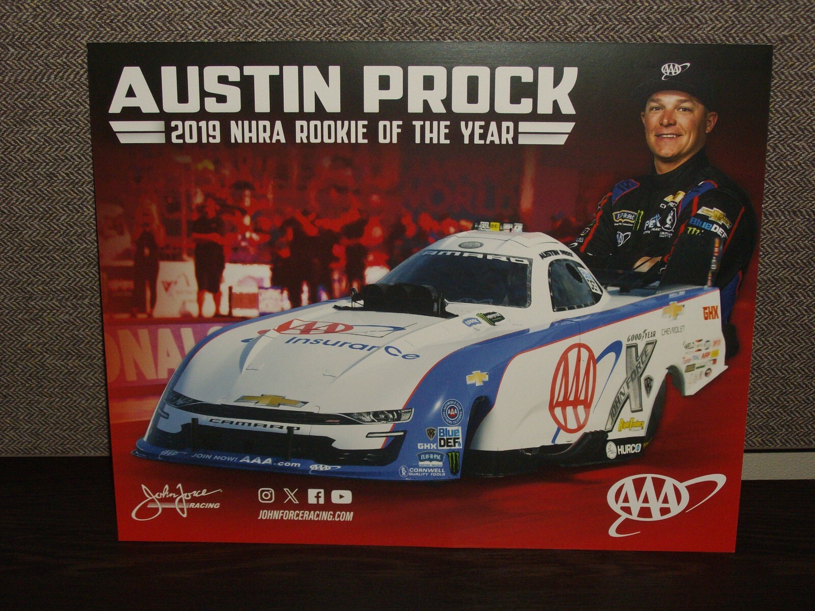 2024 AUSTIN PROCK AAA FUNNY CAR NHRA POSTCARD | eBay