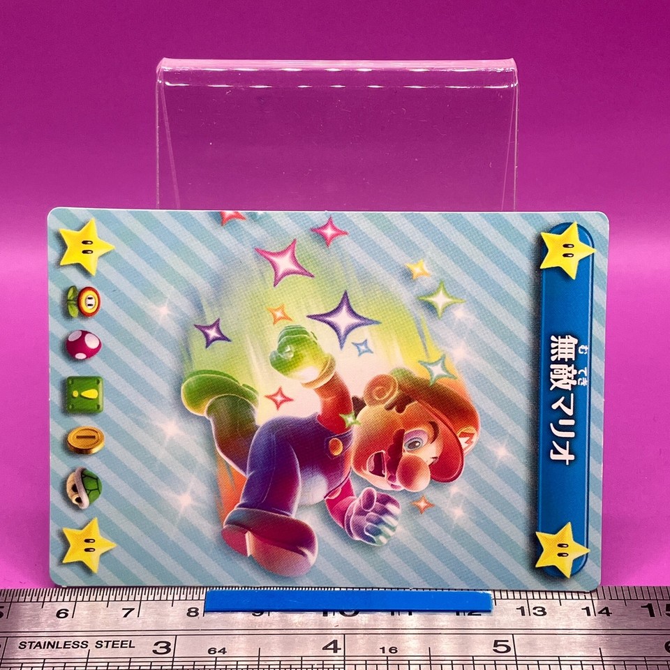 invincible Mario Super Mario Bros Trading Card Nintendo Top TCG ...