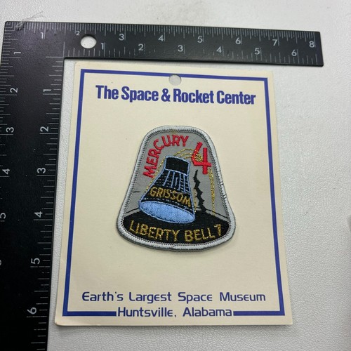 Vtg NASA MERCURY 4 LIBERTY BELL 7 Astronaut Patch Space Rocket Center ...
