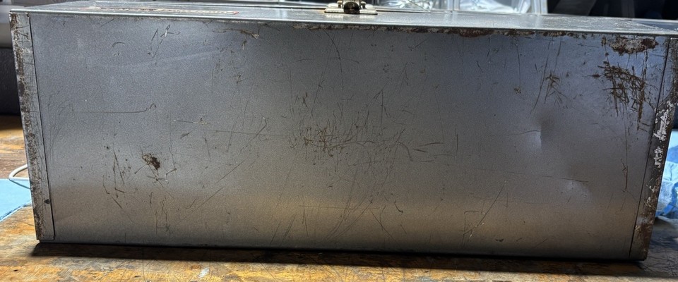 Vintage Montgomery Ward / PowrKraft Tool Box With Tray (19 Inches Wide ...