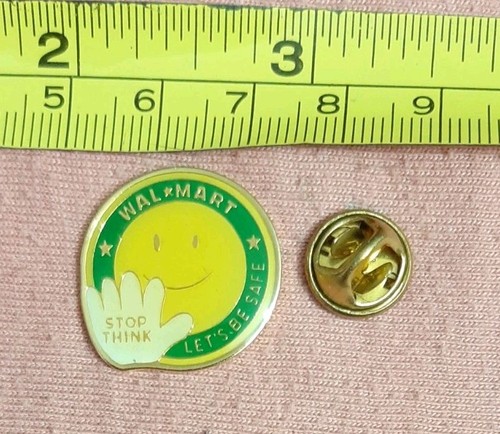 Walmart Smiley Face Mascot Stop Think Let's Be Safe Employee Associate ...