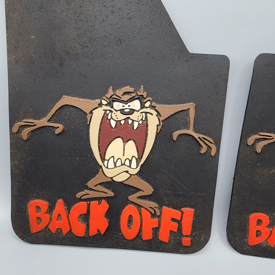 Vintage 1993 Tazmanian Devil Back Off Mud Flap Splash Guards Warner ...