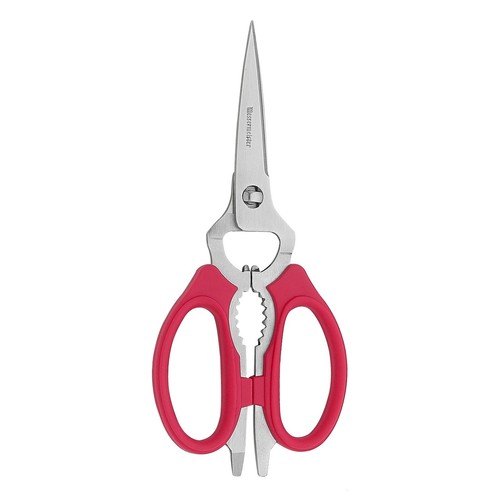 8-Inch Take-Apart Kitchen Scissors, Red - Includes Screwdriver, Nut ...