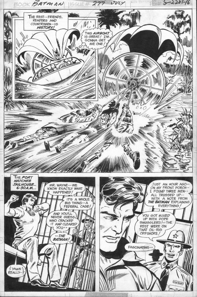 Batman #277 p. 16 by Ernie Chan Batman Original Comic Art 11x17 | eBay