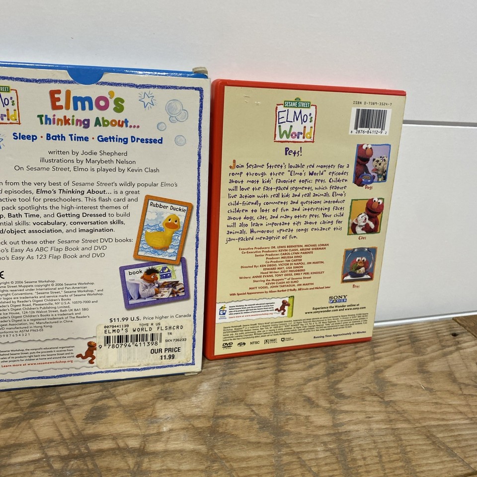 Sesame Street DVD Lot Of 4 Elmo World Christmas Eve Country Songs ...