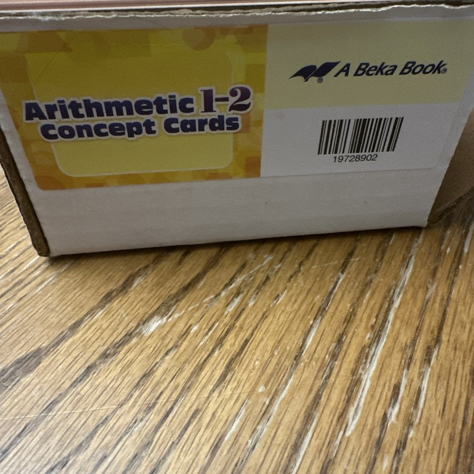 Abeka Arithmetic Concept Cards Grades 1-2 Flash Cards Complete Set ...