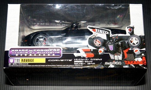TRANSFORMERS BINALTECH BT-11 RAVAGE DECEPTICON CHEVROLET CORVETTE ...