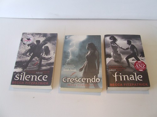 Becca Fitzpatrick Hush Hush series books x 3 Silence, Crescendo ...