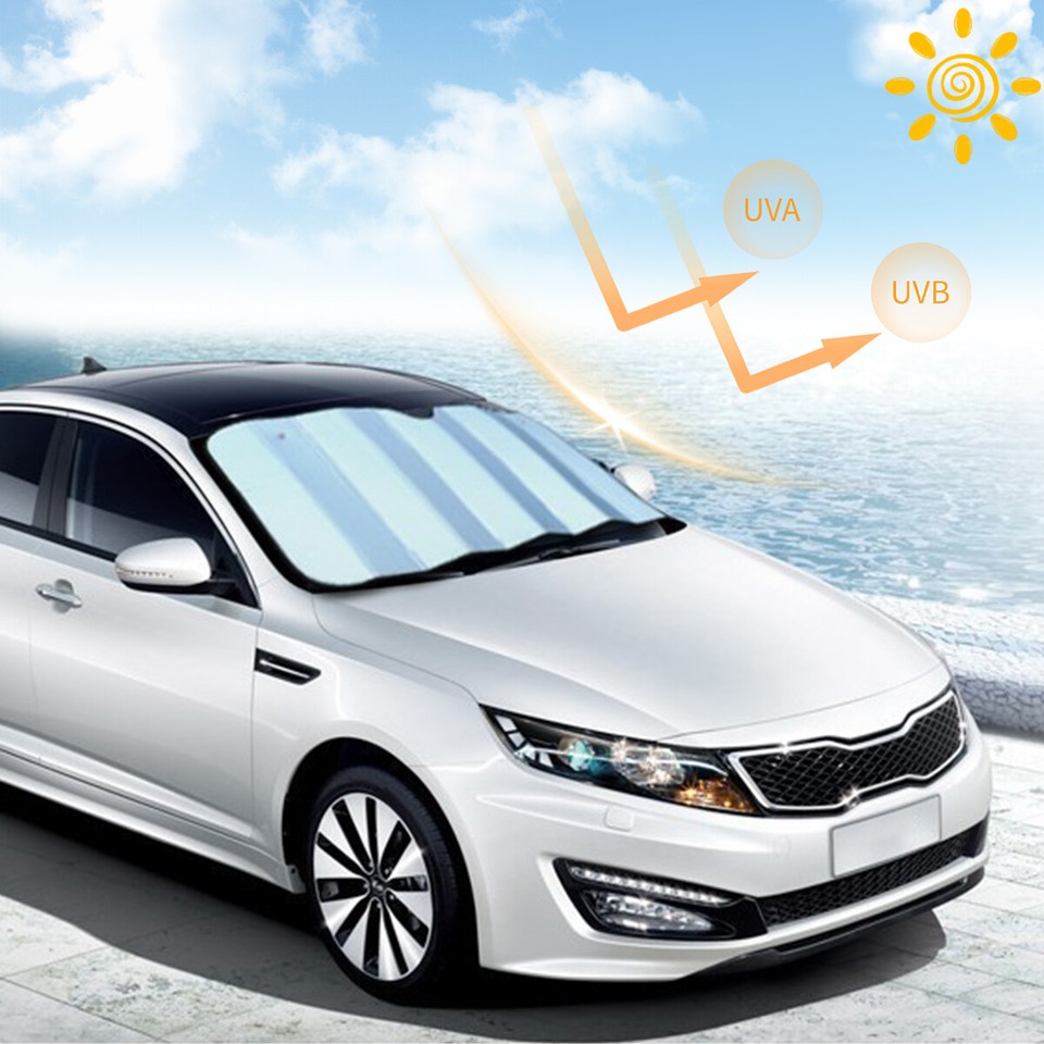 Foldable Car Windshield Sun Shade Reflective Sun Visor Large Car Window ...