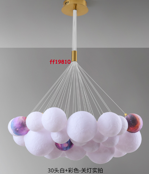 Modern PLA Bubble 3D Moon Light Led Dining Room Bedroom Modo Ceiling Pendant | eBay