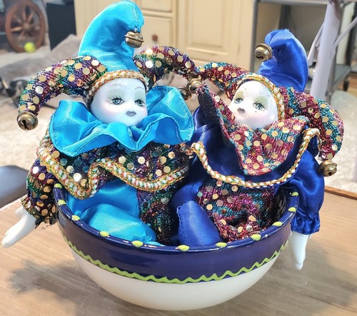 Porcelain Jester Clowns - 2 | eBay