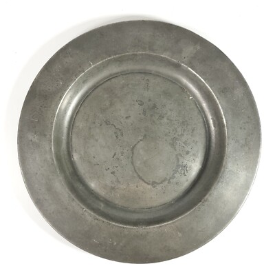 Antique London Pewter Plate with Maker Hallmarks - 10" diameter | eBay