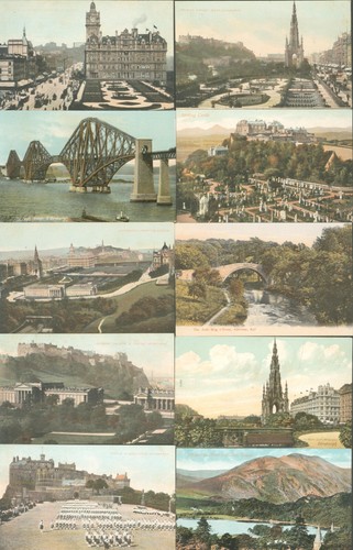 SCOTLAND UK LOT OF 10 POSTCARDS EDINBURGH STIRLING AYR TROSSACHS | eBay