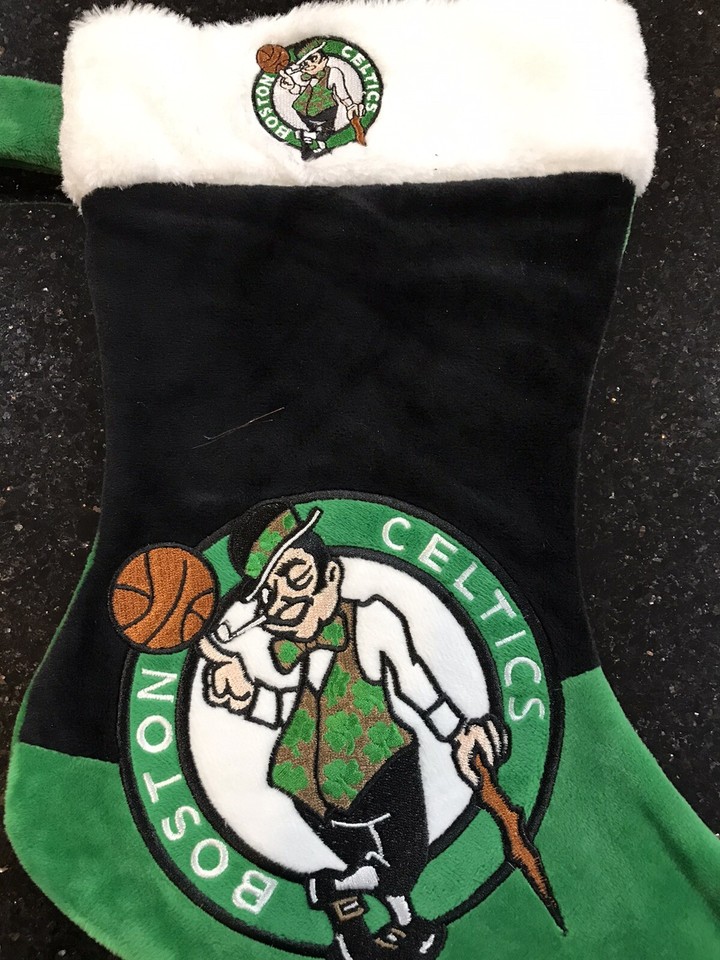 Boston Celtics Big Logo plush NFL team logo 18 inch Christmas Stocking ...