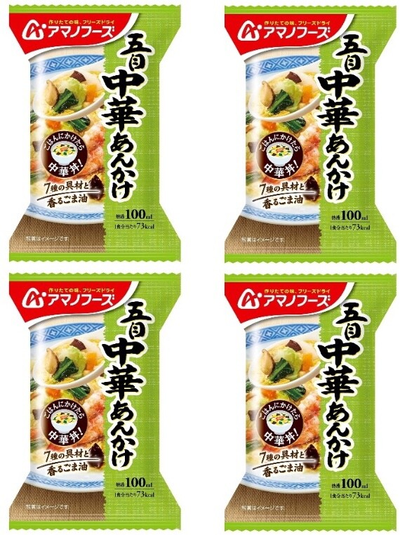 Japanese Freeze Dried Chinese Seafood Sauce Vegetables Instant Amano ...