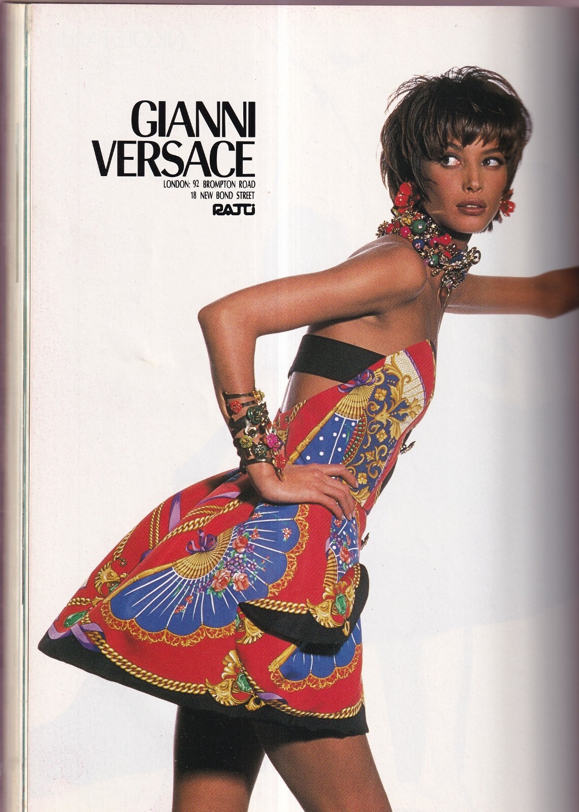 VOGUE UK 1991 KAREN MULDER STEPHANIE SEYMOUR YASMEEN GHAURI LINDA ...