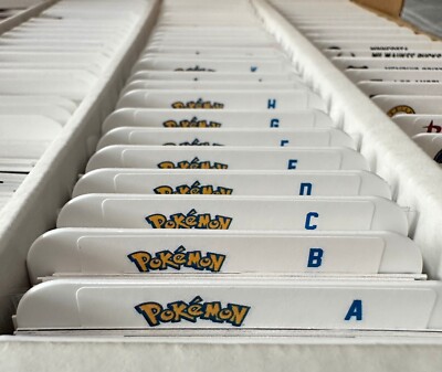 (26) STANDARD Card Dividers with 26 FREE POKEMON A-Z Labels Set | eBay