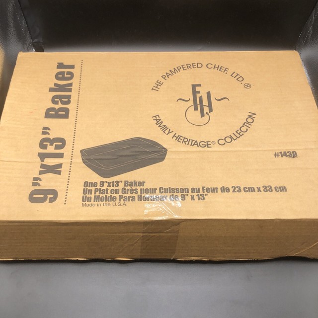 Pampered Chef Traditions Stoneware Rectangular Baker Casserole 1310 ...