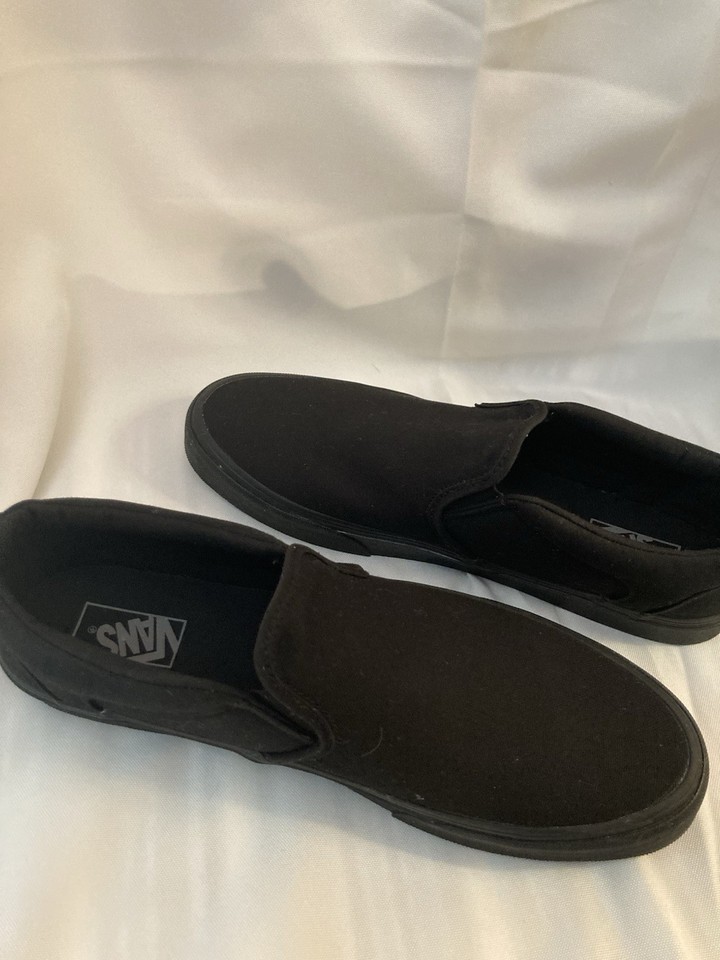 Vans Mens Black Low Slip-On Athletic Sneakers 508731 Size 12.0 | eBay