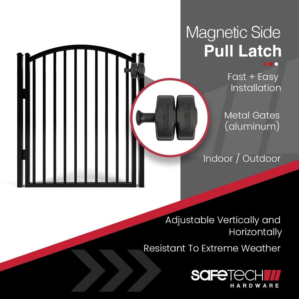 Magnetic Side Pull Gate Latch | General Purpose Magnetic Gate Latch for ...