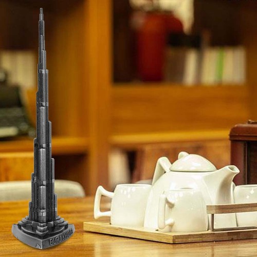 Burj Khalifa Tower Model Alloy Miniature Dubai Tower Model Arts Craft ...