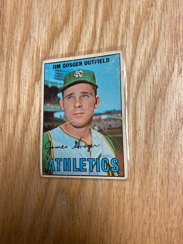 1967 Topps Baseball Jim Gosger Kansas City Athletics Card #17 | eBay