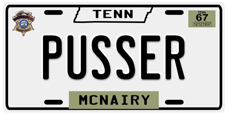 Buford Pusser Walking Tall Tennessee 1966 License plate | eBay