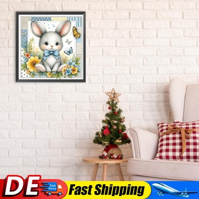 5D DIY Full Round Drill Diamond Painting Rabbit Kit Home Decor Art ...