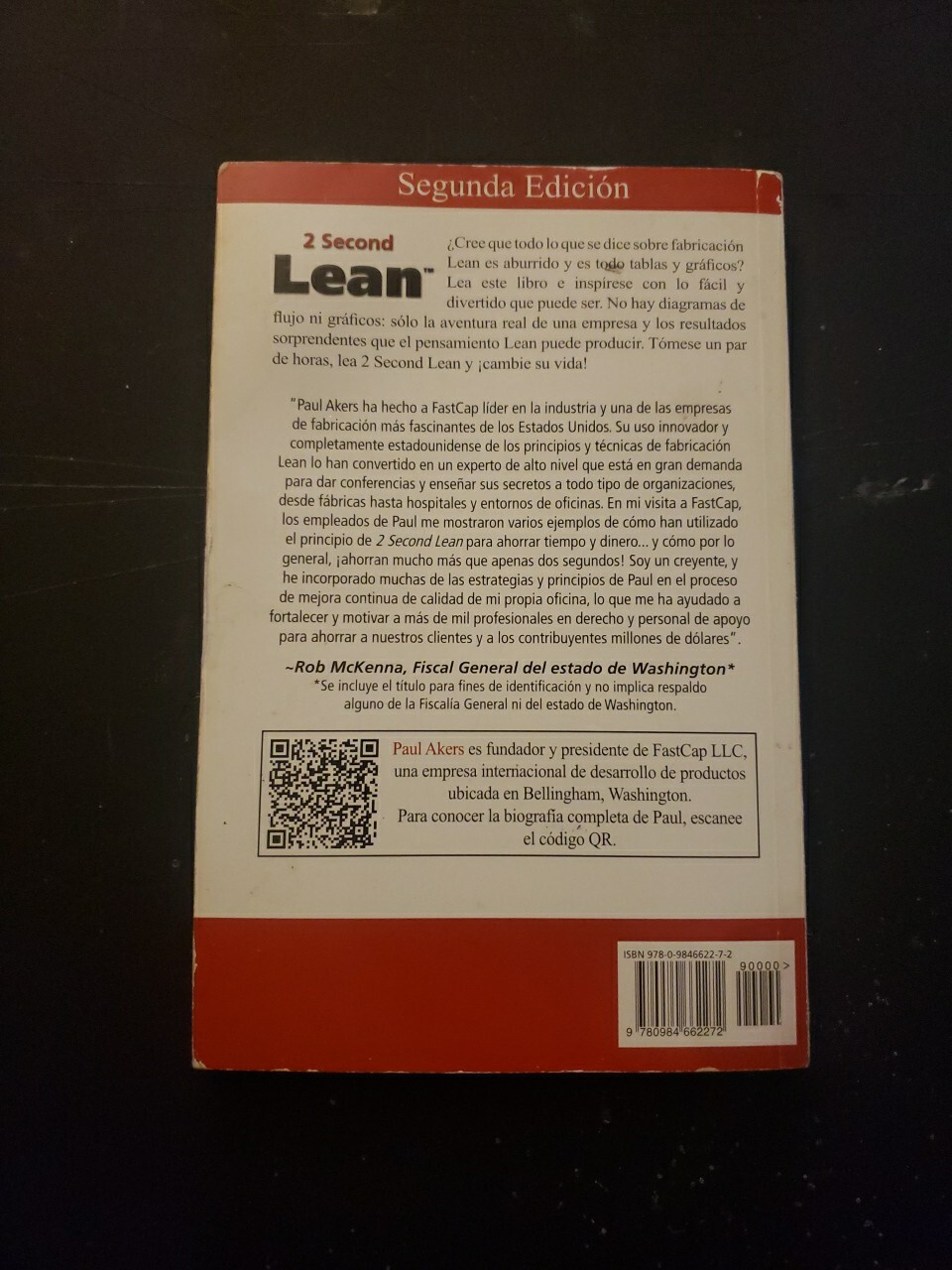 2 Second Lean 2nd Edition Spanish by Paul Akers (2013, Trade Paperback ...