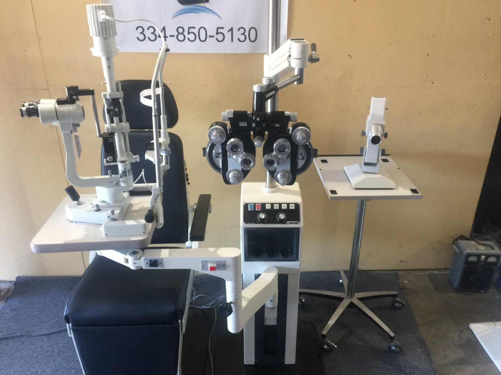 Marco Deluxe, Ultramatic Phoropter, Burton Slit Lamp, Tonometer ...