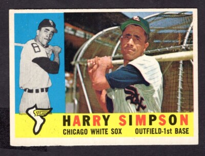 1960 TOPPS HARRY SIMPSON CARD NO:180 NEAR MINT CONDITION | eBay