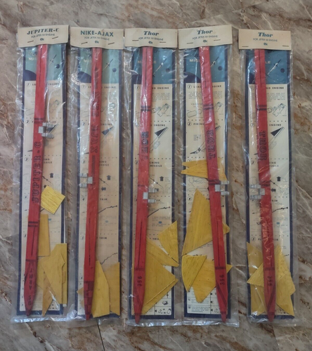 Vintage JETEX 50 MODEL ROCKET MISSILE MODEL AIRPLANE - lot of 5 | eBay