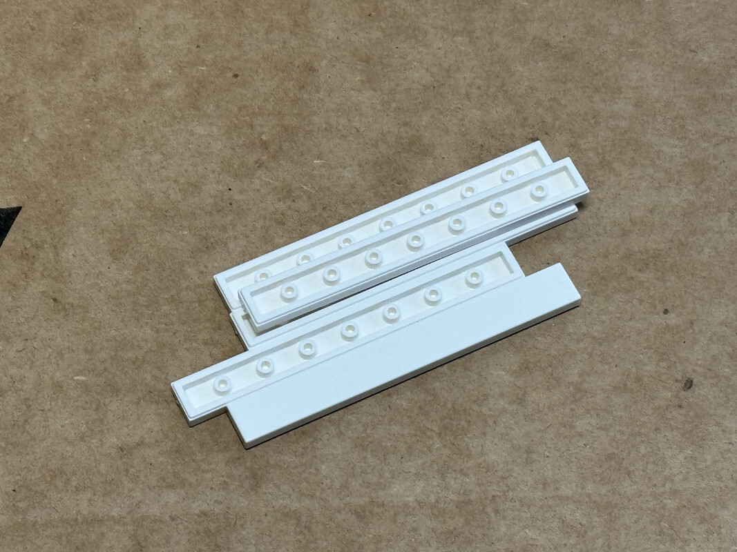 LEGO Parts - White Tile 1 x 8 - No 4162 - QTY 5 | eBay
