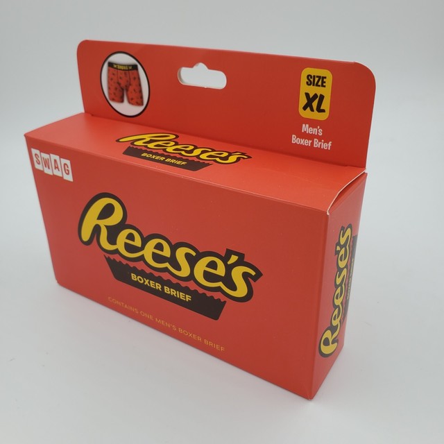 SWAG Reese's Peanut Butter Cup Boxer Briefs Men's XL Candy Gift Box for ...