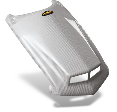 Maier Mfg 50975-31 Dominator Scooped Hood - Pearl White Carbon Fiber ...